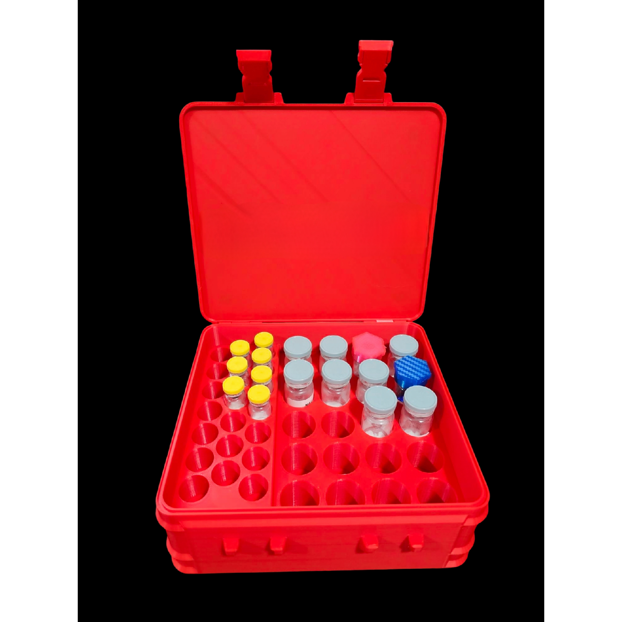 Combo Peptide Case Holds 3ml and 10 ML vials – Watson Innovations LLC